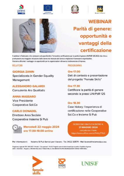 Informa Vittorio Veneto - Parità di genere: opportunità e vantaggi della certificazione